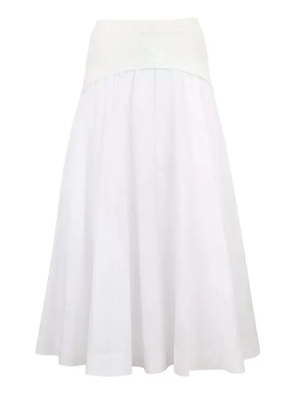 Simkhai Ovie Midi Skirt - White