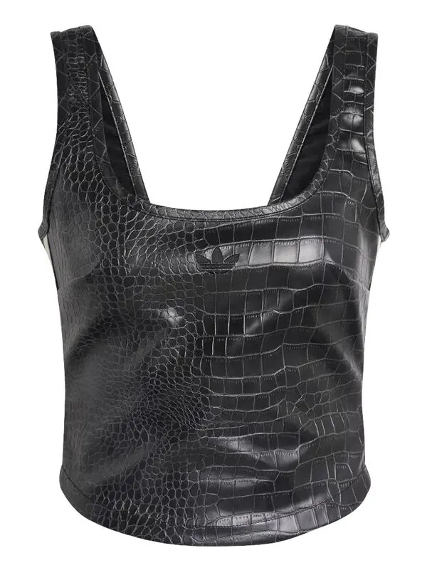Adidas Crocodile Effect Corset - Black