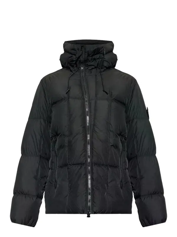 Stone Island Hooded Padded Jacket - Black