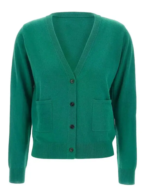 NOT SHY Ava V-neck Cardigan - Green