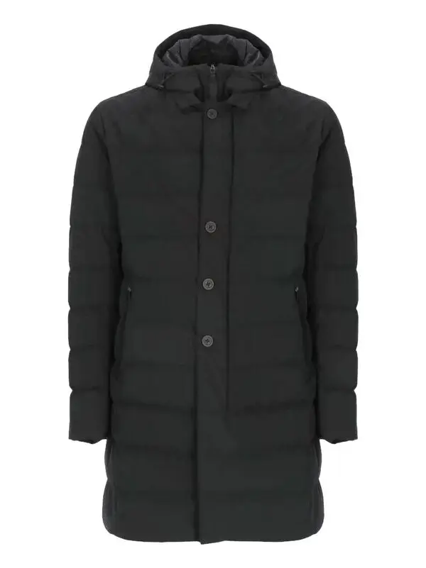 Herno Quilted Padded Coat - Black