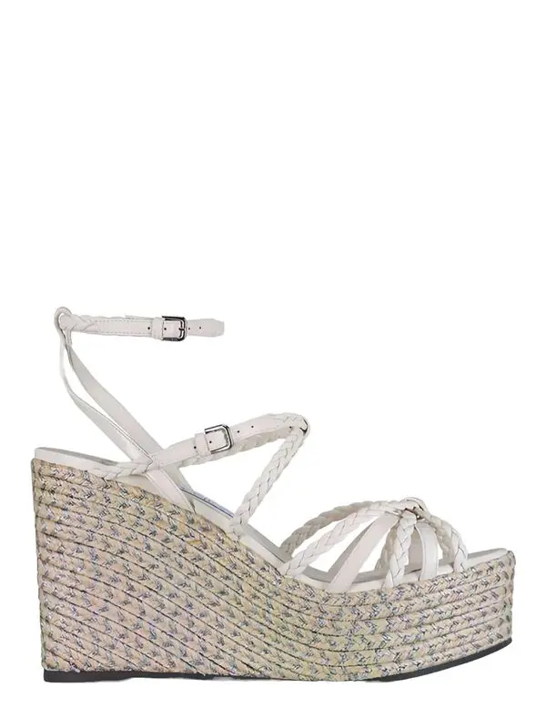 JIMMY CHOO Braided Jute Espadrilles - Neutrals