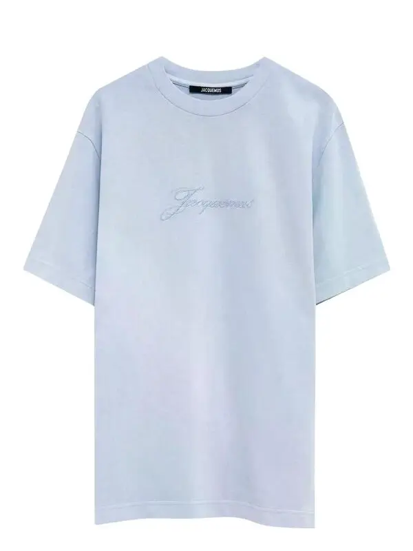 Jacquemus Logo-embroidered T-shirt - Blue