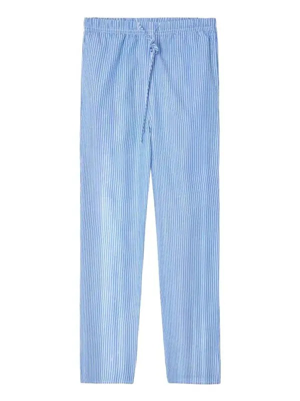 American Vintage Zatybay Striped Trousers - Blue