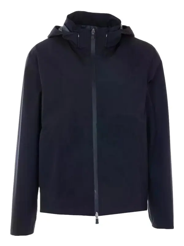 Herno Zip-up Hooded Jacket - Blue