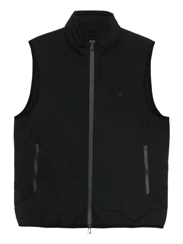 Emporio Armani Quilted Gilet - Black