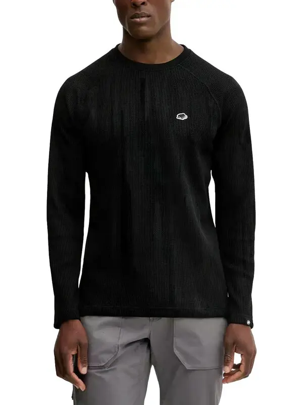 MAMMUT Waffle Long-sleeve T-shirt - Black