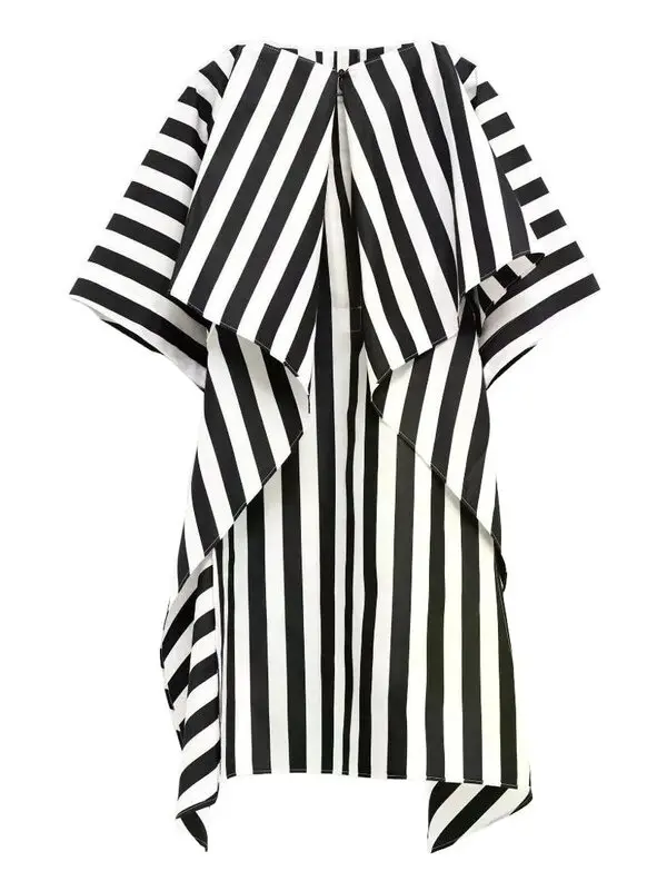 Jacquemus Striped Layered Dress - White