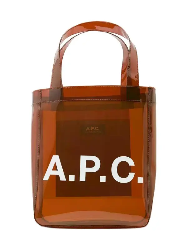 A.p.c. Small Logo Tote Bag - Brown