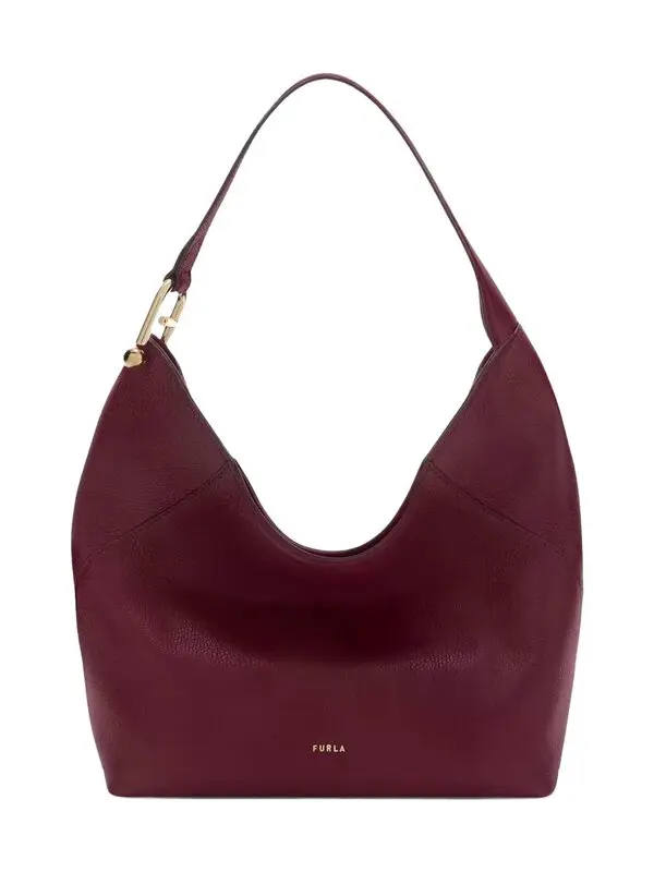 Furla Lara Medium Leather Shoulder Bag - Red