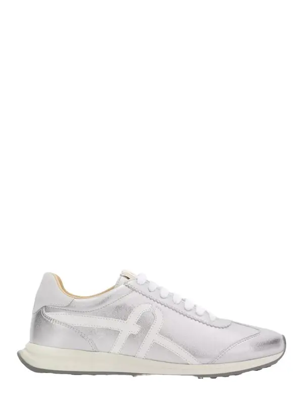 Furla Retrò Laminated Logo Sneakers - Grey