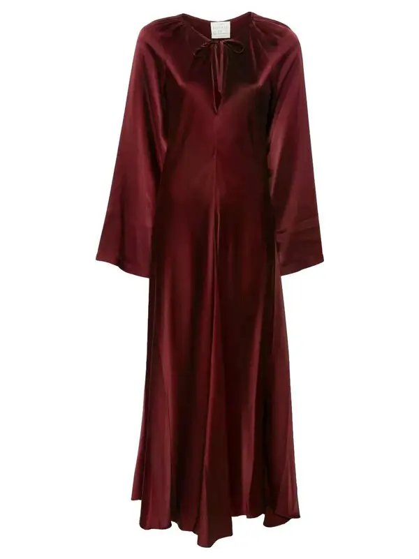 FORTE_FORTE Silk Shift Dress - Red