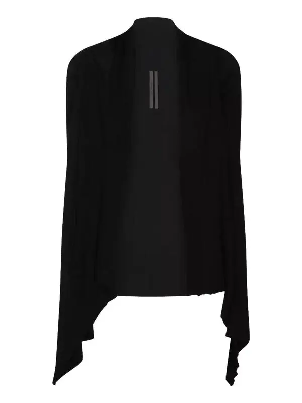 Rick Owens Asymmetric Draped Cardigan - Black