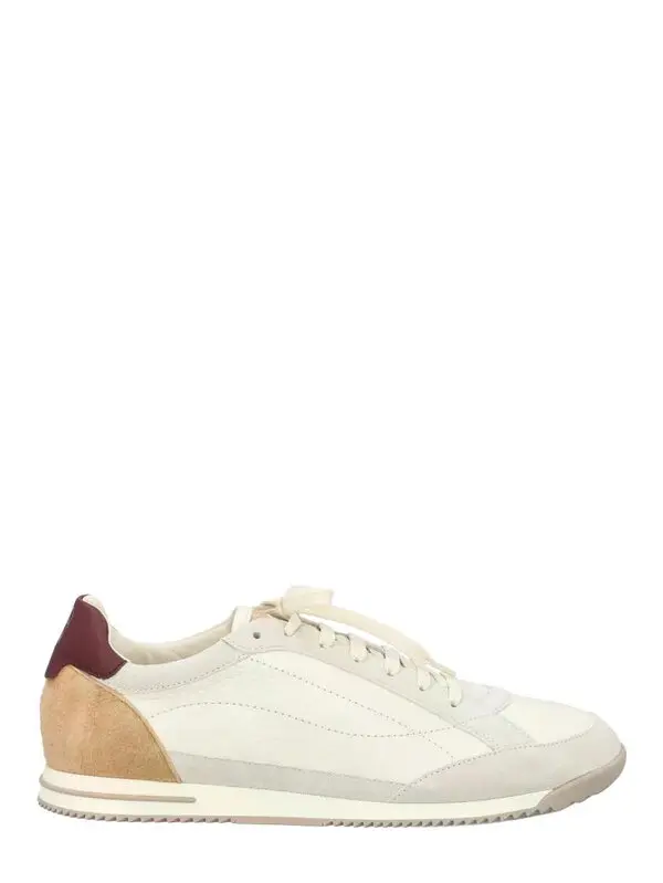 Brunello Cucinelli Panelled Lace-up Sneakers - Neutrals