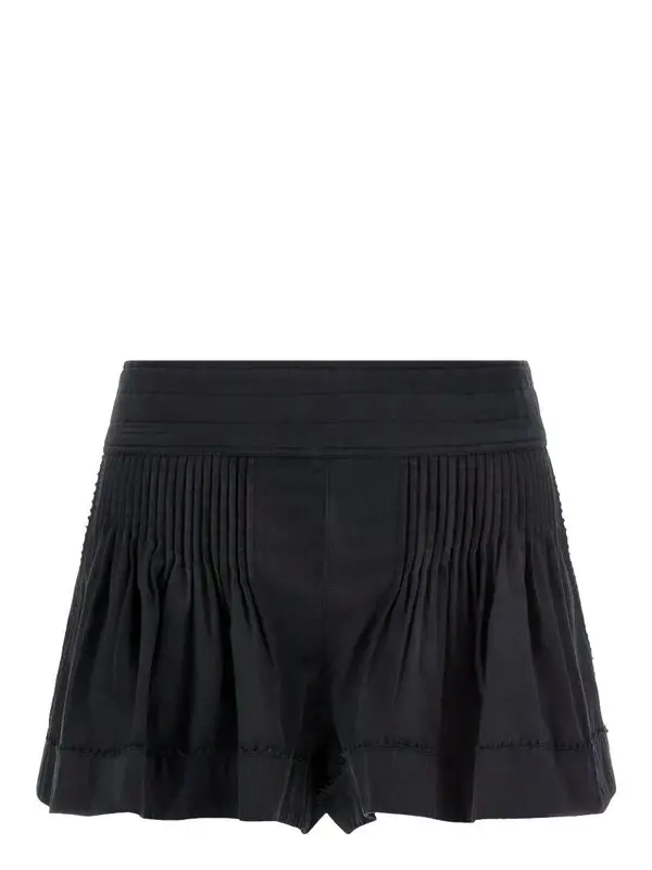 Isabel Marant Cybila Pleated Shorts - Black