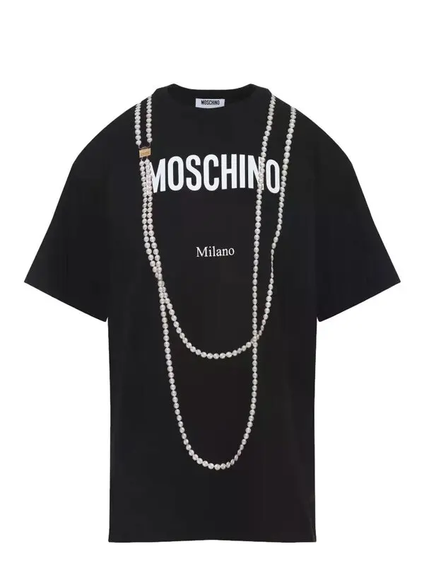 Moschino Logo-print T-shirt - Black