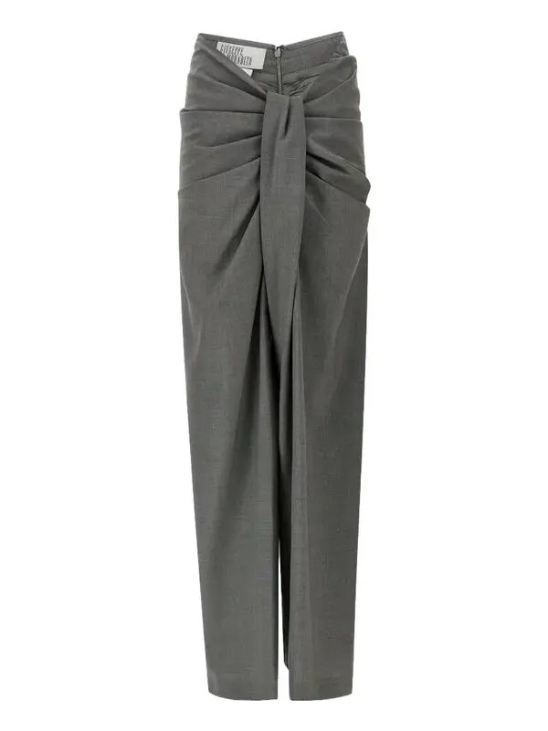 Giuseppe Di Morabito Draped Asymmetric Trousers - Grey