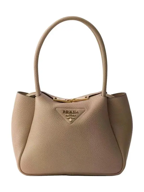 Prada Logo-lettering Tote Bag - Neutrals
