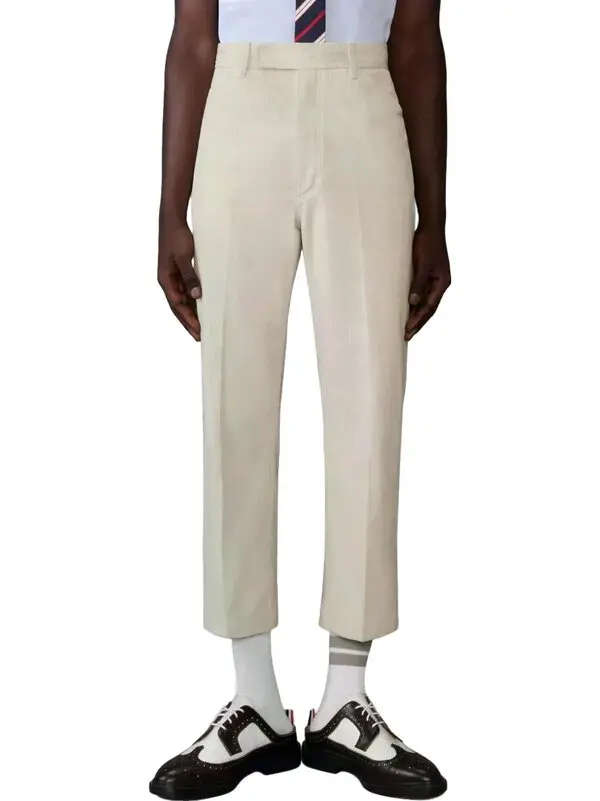 Thom Browne Tapered Chino Trousers - Neutrals