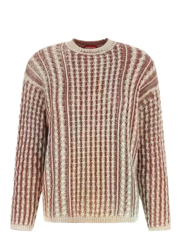 Diesel Striped Knitted Sweater - Neutrals