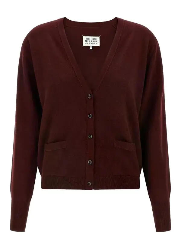 MAISON MARGIELA V-neck Cardigan - Red