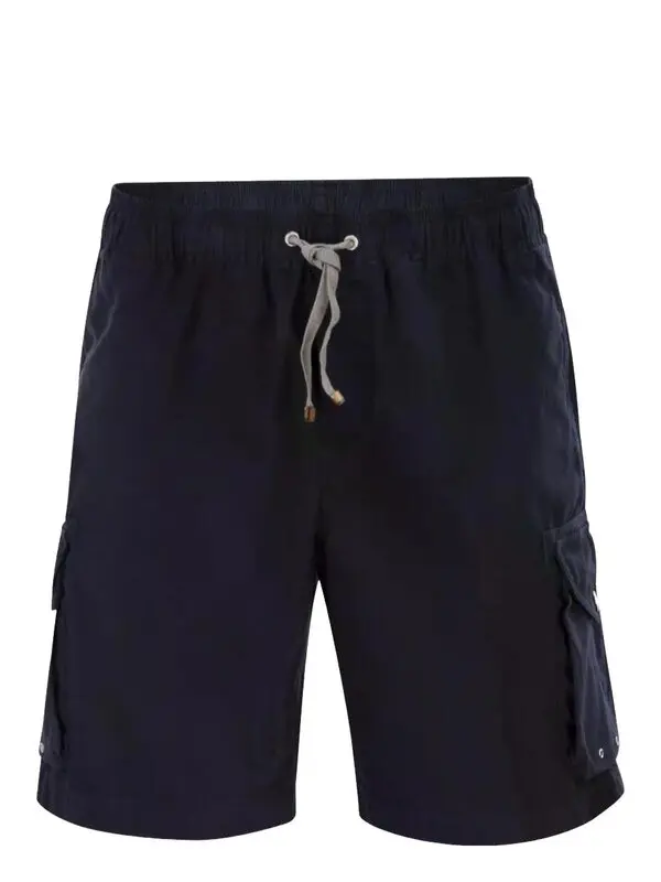Brunello Cucinelli Cargo Drawstring Shorts - Blue