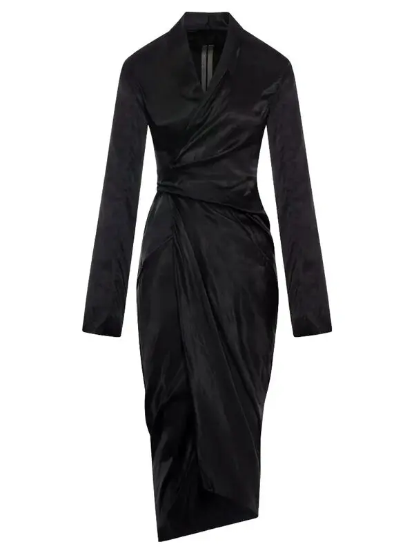 Rick Owens Draped-tie Dress - Black