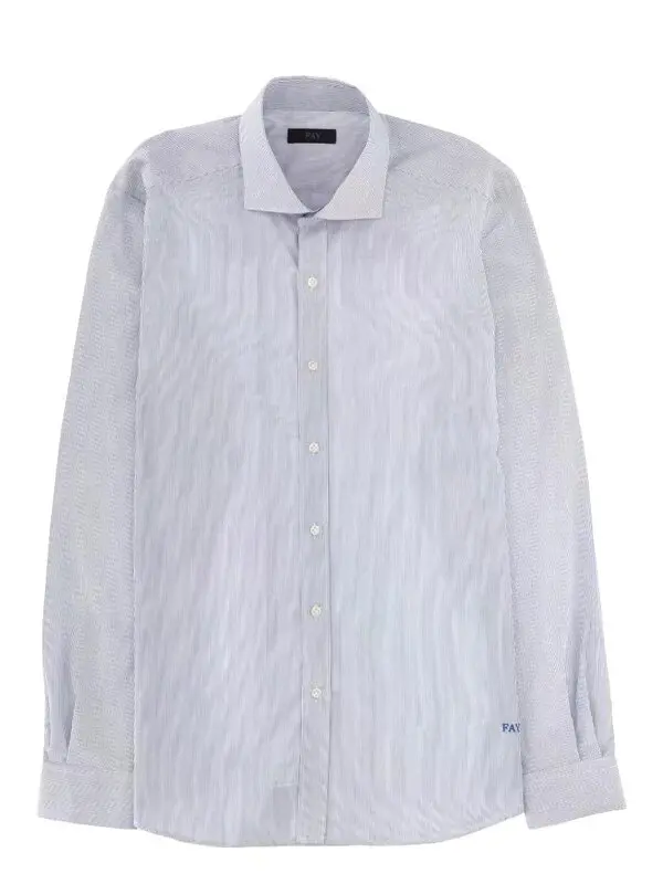 FAY Striped Shirt - Blue