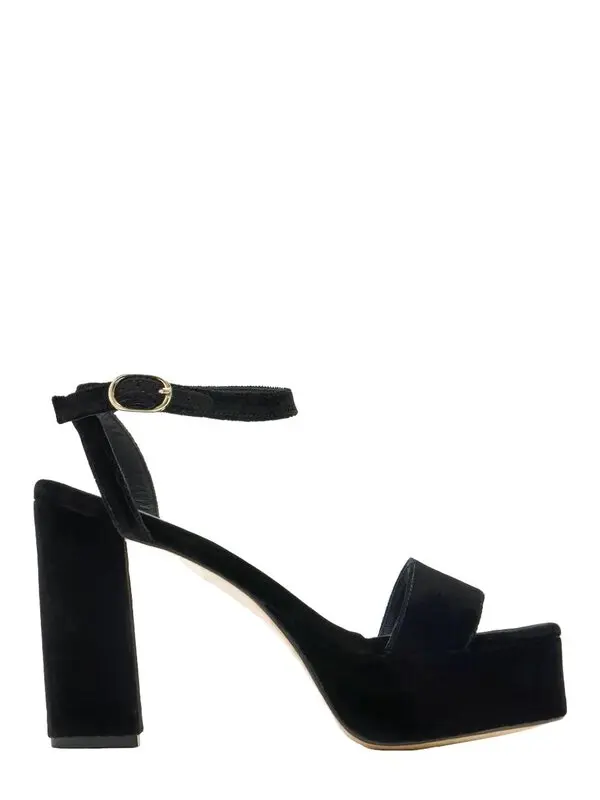 ANDREA GOMEZ Platform Heeled Sandals - Black