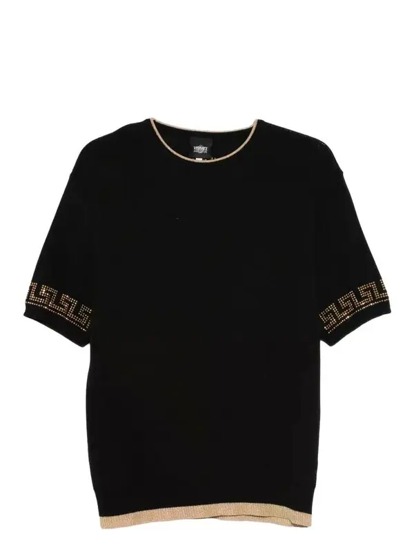 Versace 2000s Short-sleeve Sweater - Black