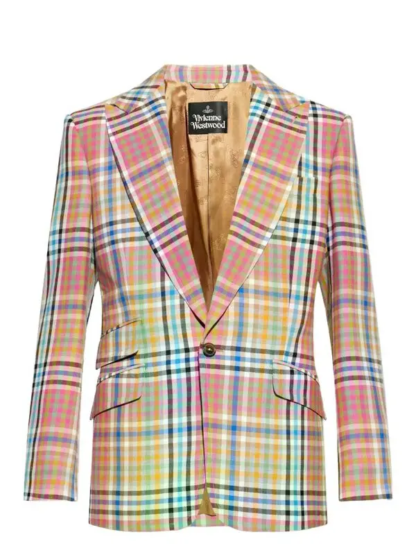 VIVIENNE WESTWOOD Checked Pocket Blazer - Pink