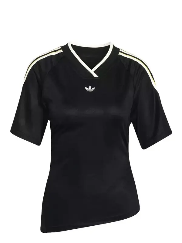 Adidas Rouched V-neck T-shirt - Black