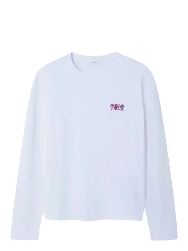 American Vintage Ykobow Long-sleeves T-shirt - White