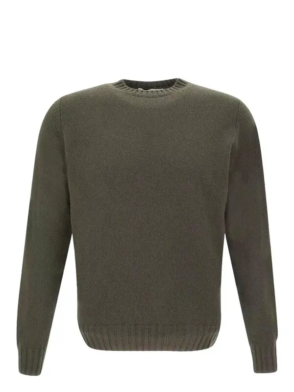 FILIPPO DE LAURENTIIS Ribbed Crew-neck Sweater - Green