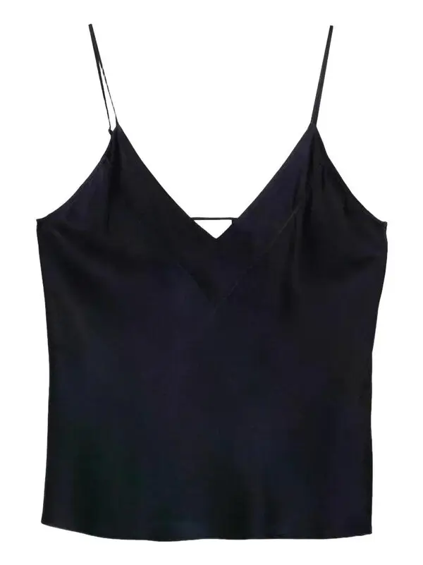 FORTE_FORTE V-neck Tank Top - Blue
