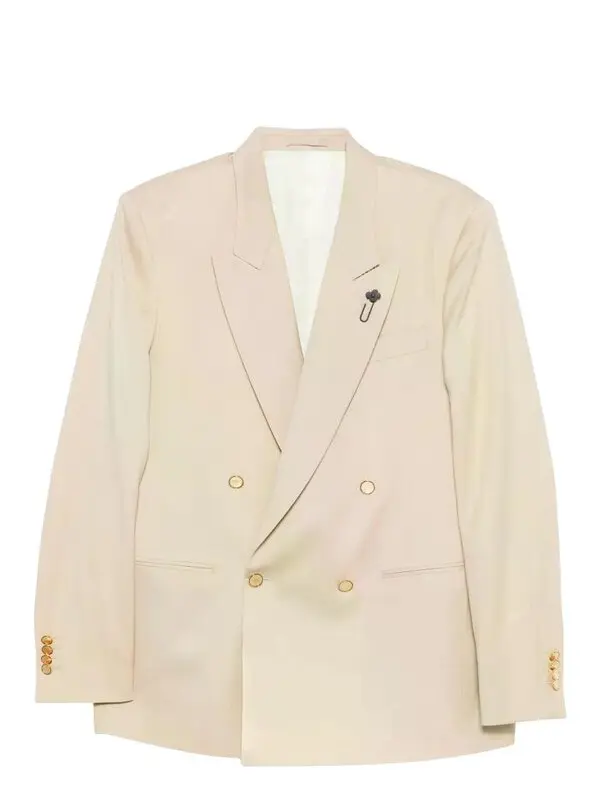 LARDINI Double-breasted Blazer - Neutrals