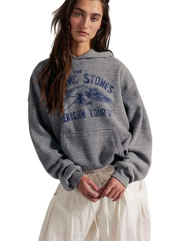 Daydreamer Rolling Stones Eagle Hoodie - Grey