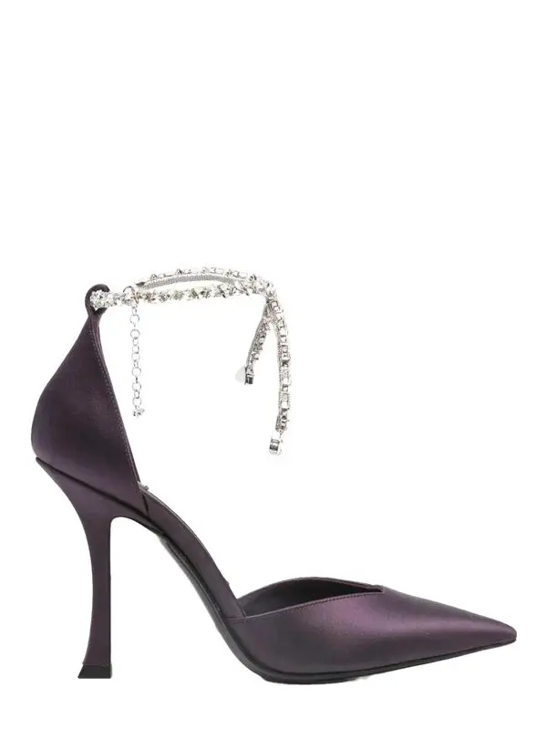 JIMMY CHOO Stevie Ankle-strap Embellished Pumps - Purple