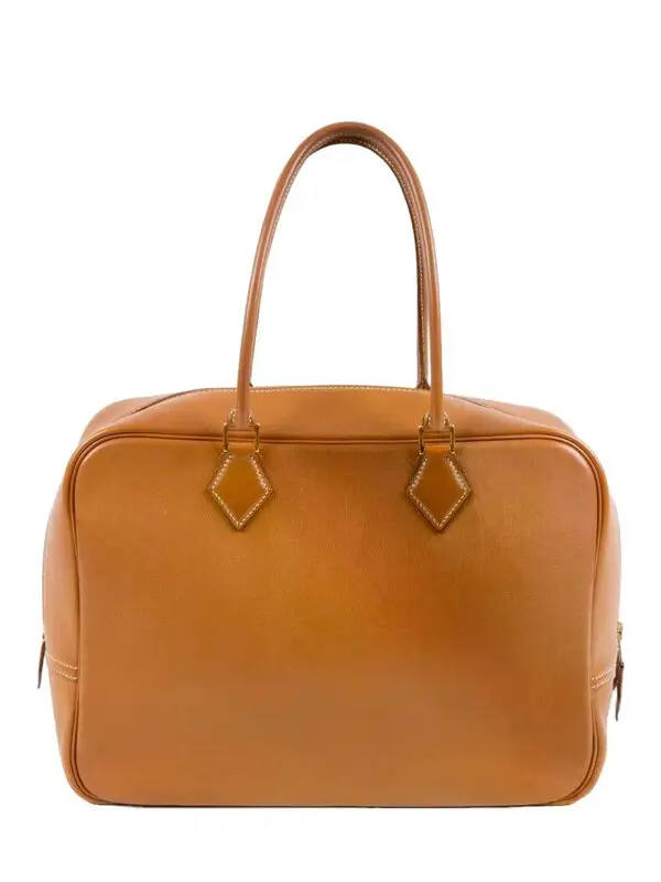 Hermès 1996 Leather Plume 32 Handbag - Brown