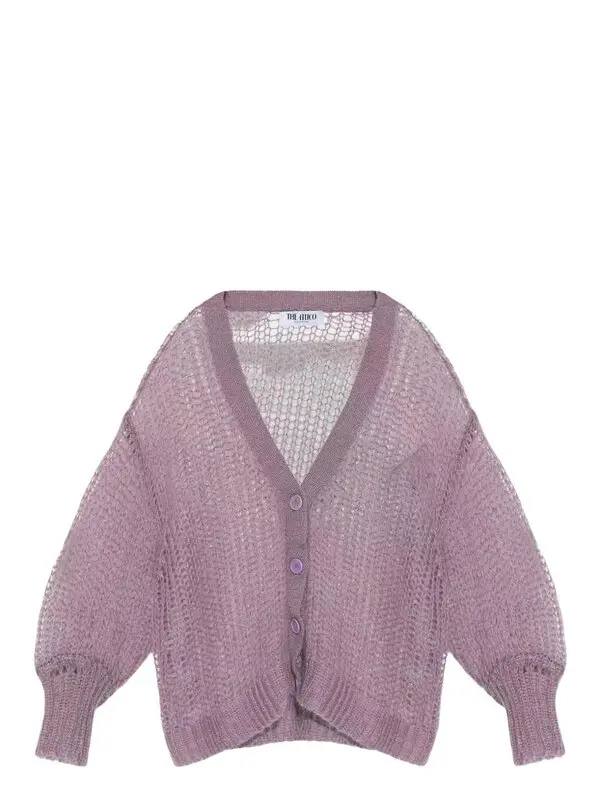 Attico Knitted Cardigan - Purple