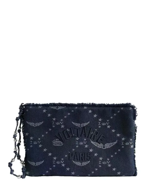 Zadig&Voltaire Monogram Pouch - Blue