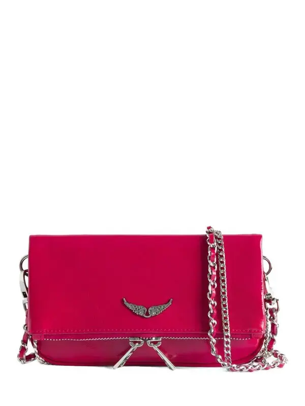 Zadig&Voltaire Rock Nano Leather Crossbody Bag - Pink