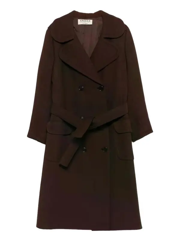 A.N.G.E.L.O. VINTAGE CULT 1970s Belted Wool Coat - Brown