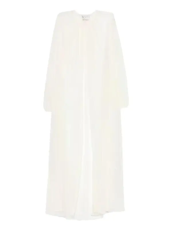 FORTE_FORTE Long-sleeved Coat - White