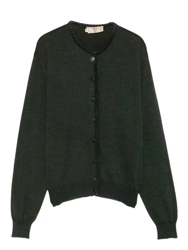 Valentino Garavani 1980s Buttoned Cardigan - Green