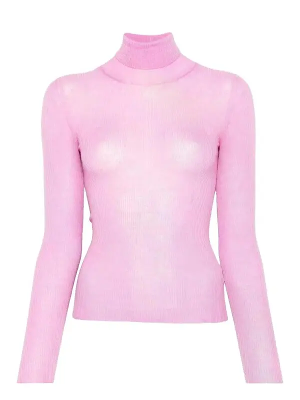 Gucci 2000s Roll-neck Sweater - Pink