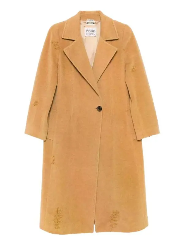 A.N.G.E.L.O. VINTAGE CULT Notched-lapel Wool Coat - Neutrals