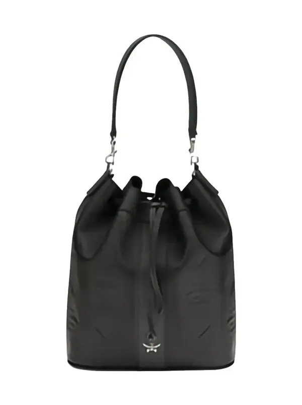 Mcm Medium Dessau Bucket Bag - Black