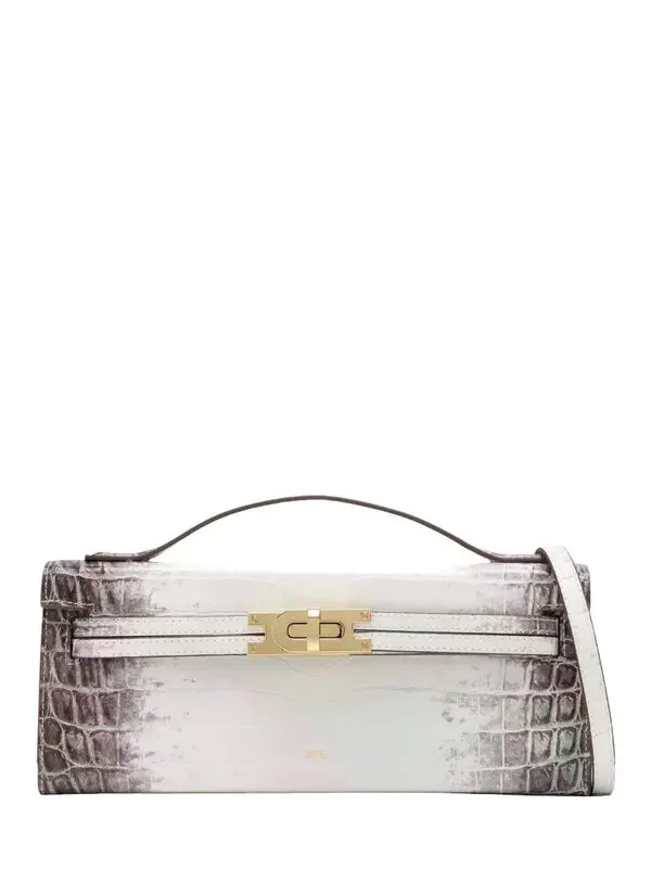 Jw Pei Croc-embossed Crossbody Bag - White