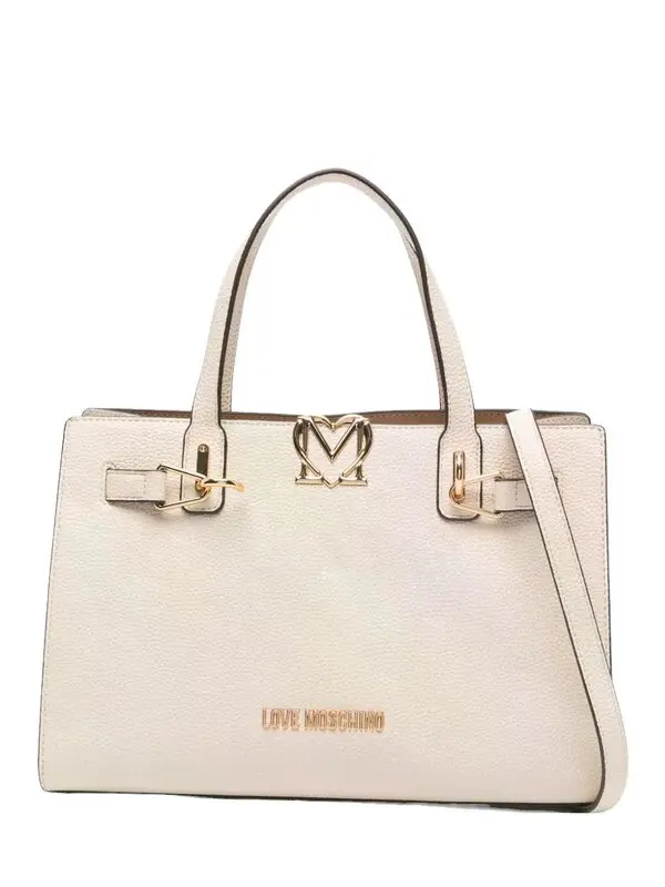 Moschino Logo-hardware Tote - Neutrals
